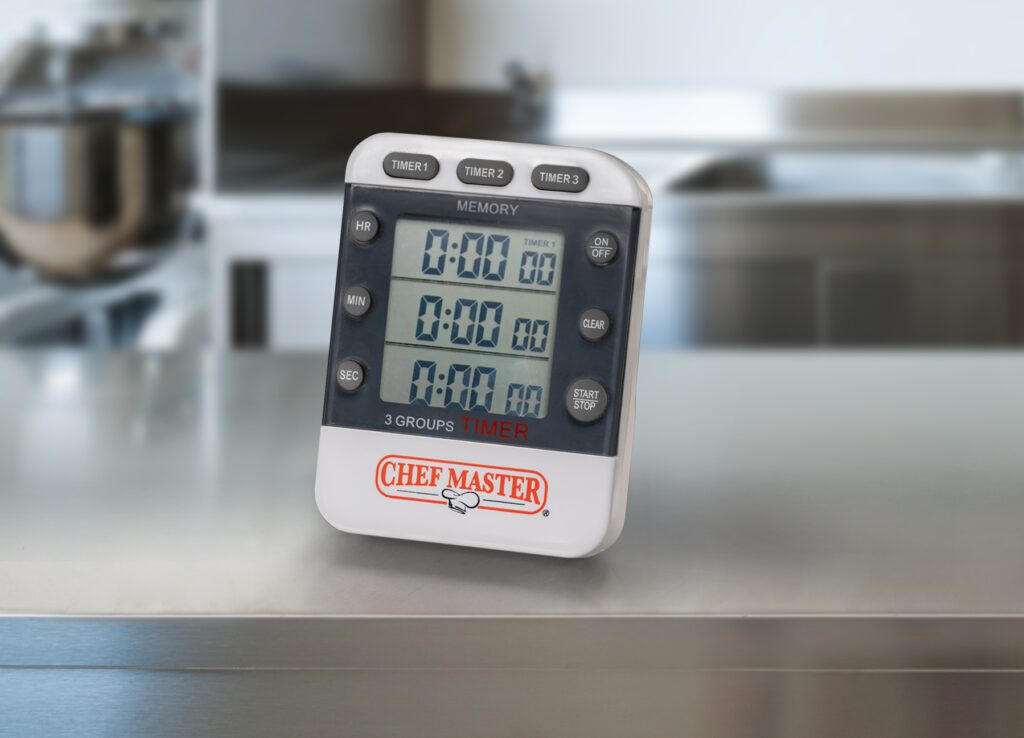 3 Stage Memory Timer with Clip - NEW! - Chef Master